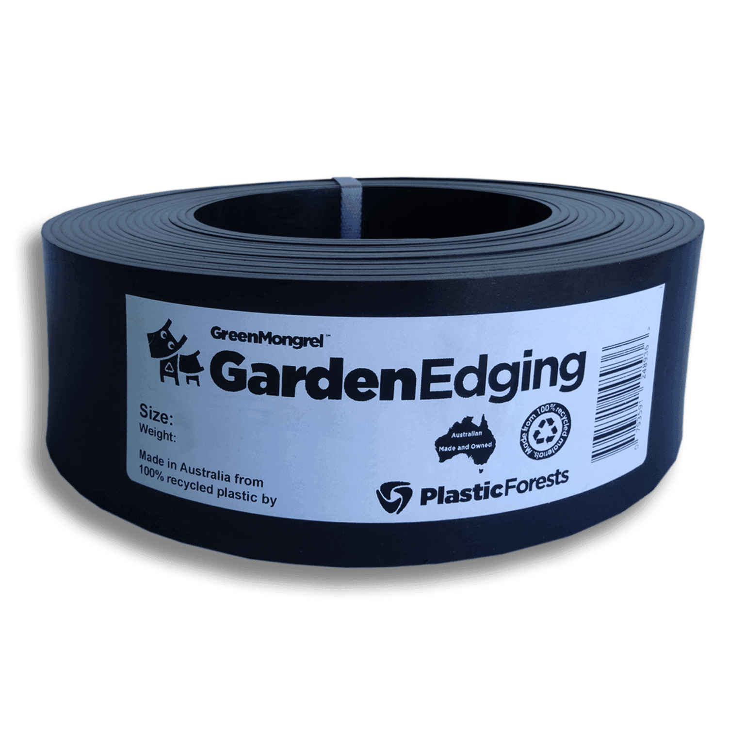 Garden / Lawn Edging (3mm thick) Black Recycled Plastic – Australian ...