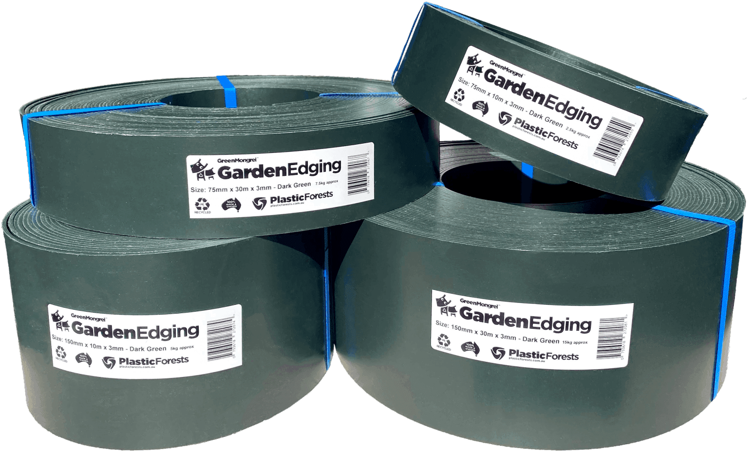 Garden / Lawn Edging (3mm thick) Dark Green – Plastic Forests
