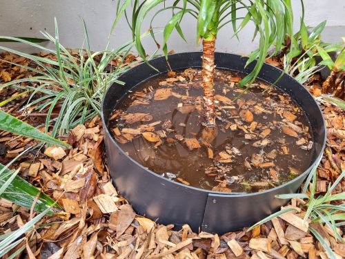 Water Saver Tree Rings -Heavy Duty 3mm thick wall – Black – Plastic Forests